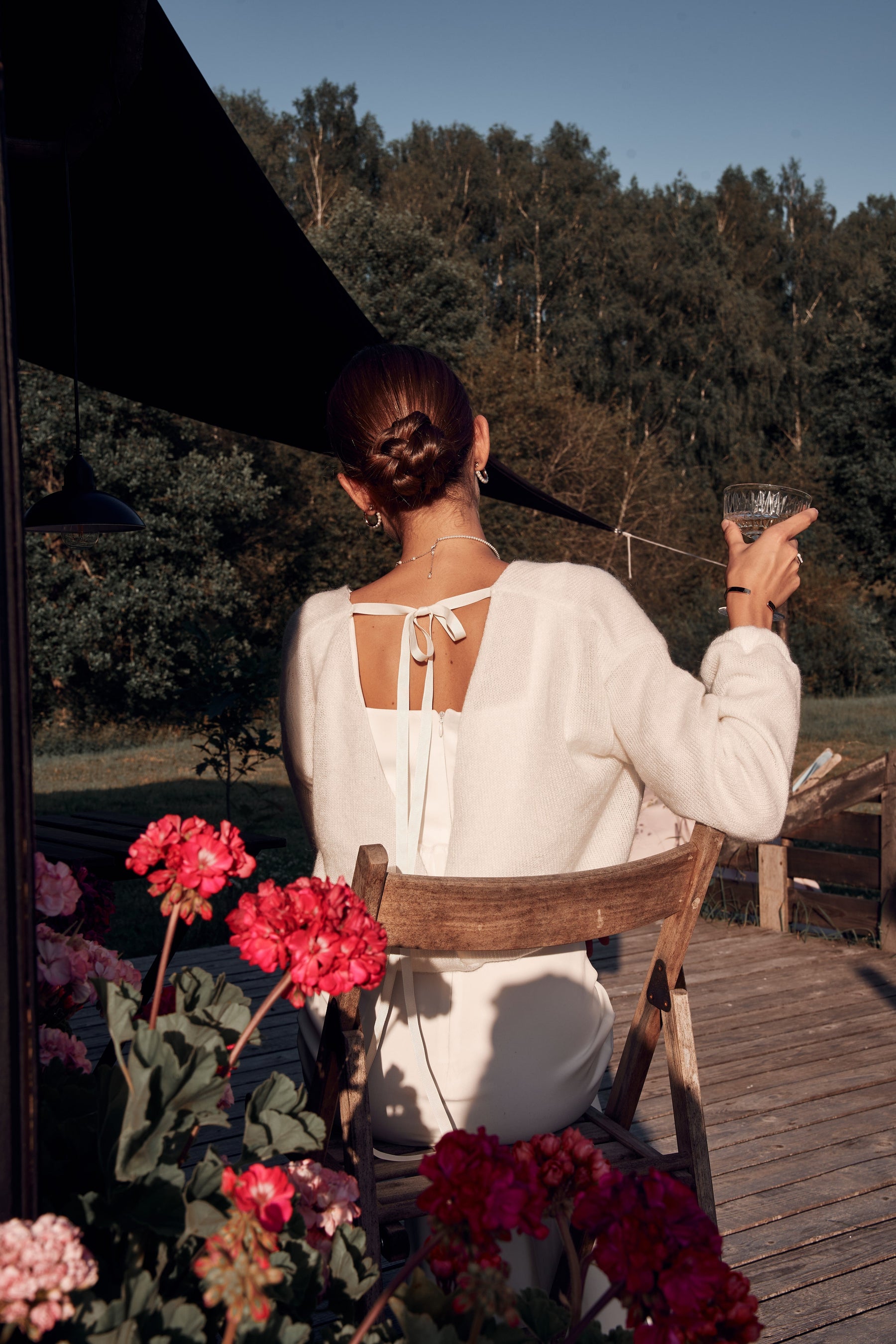 White Wool Longsleeve Jumper with a Bow – Perfect Bridal Accessory ...