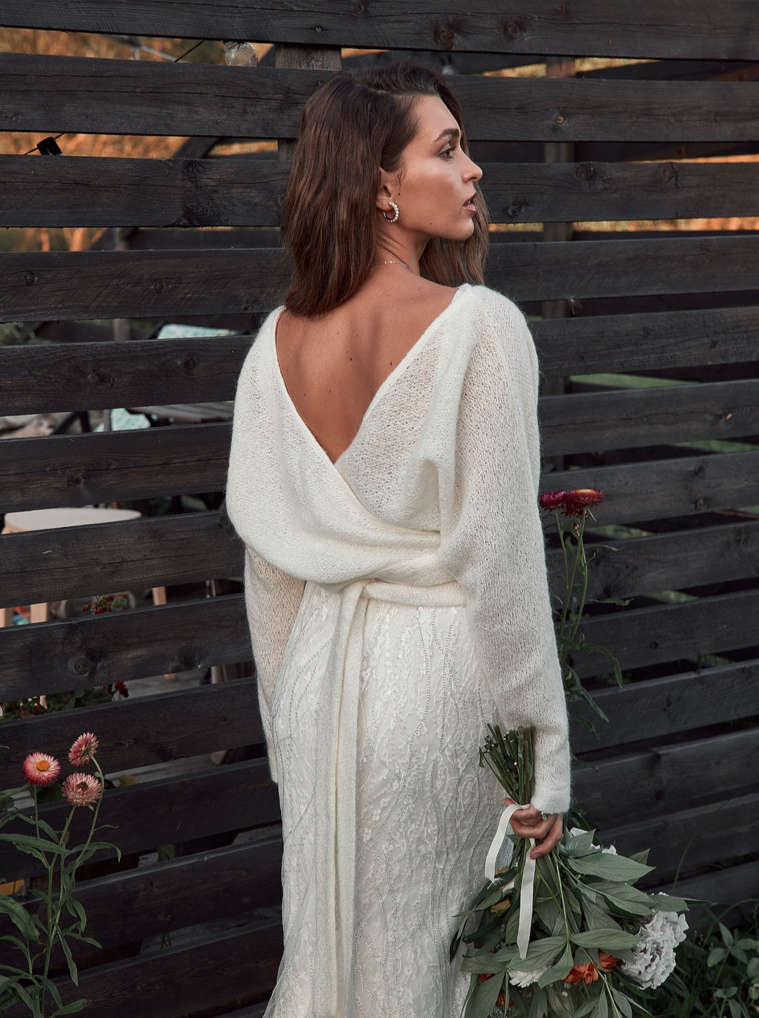 Modern Bride Cardigan Knitted Bridal Coat - ArtPodium Studio ...