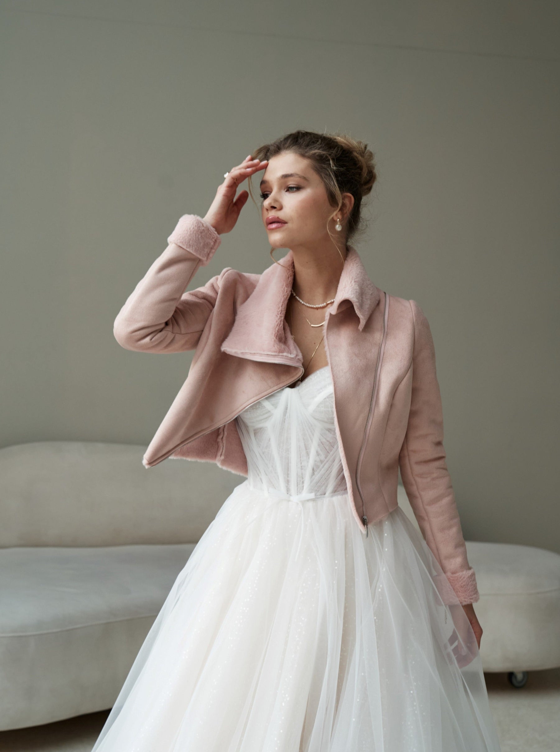 Vegan Fur Party Jacket – Blush Bridesmaids Top & Perfect Gift ...