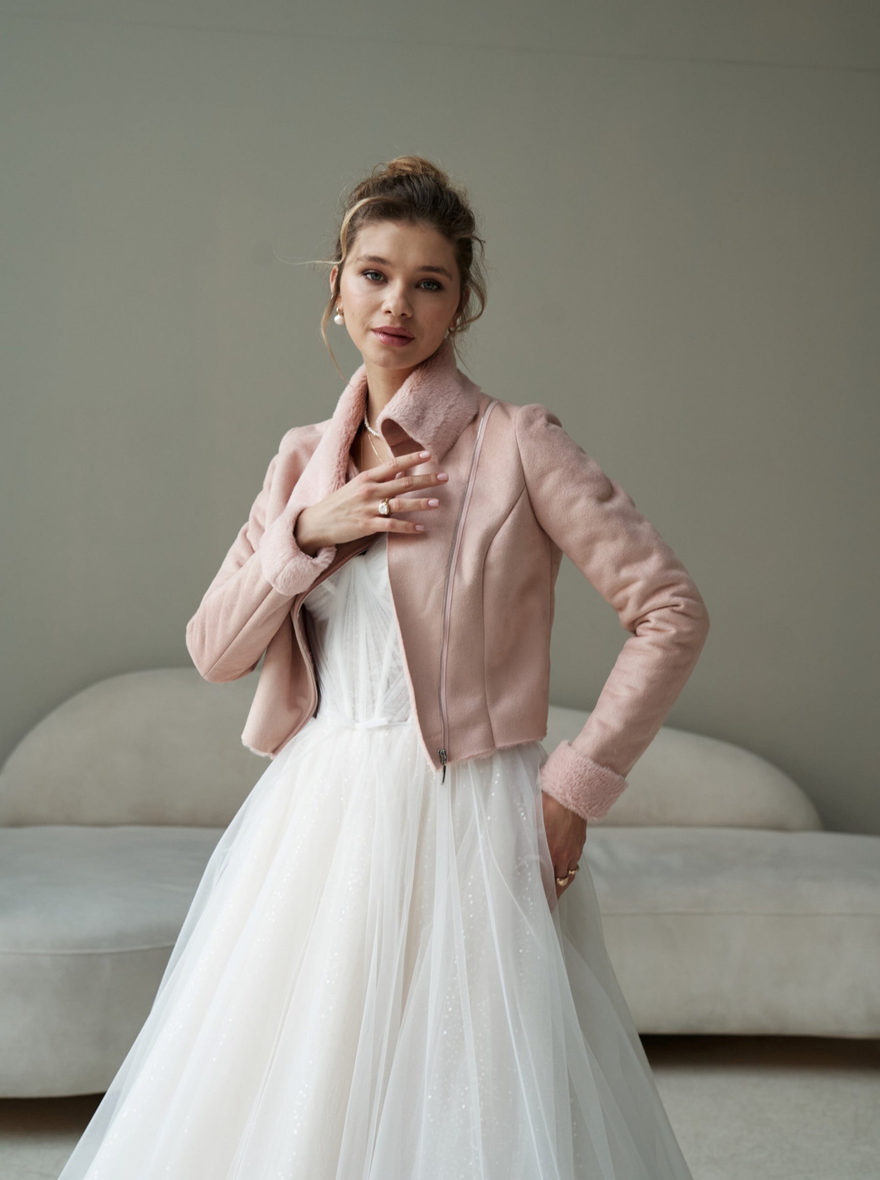 Vegan Fur Party Jacket – Blush Bridesmaids Top & Perfect Gift ...