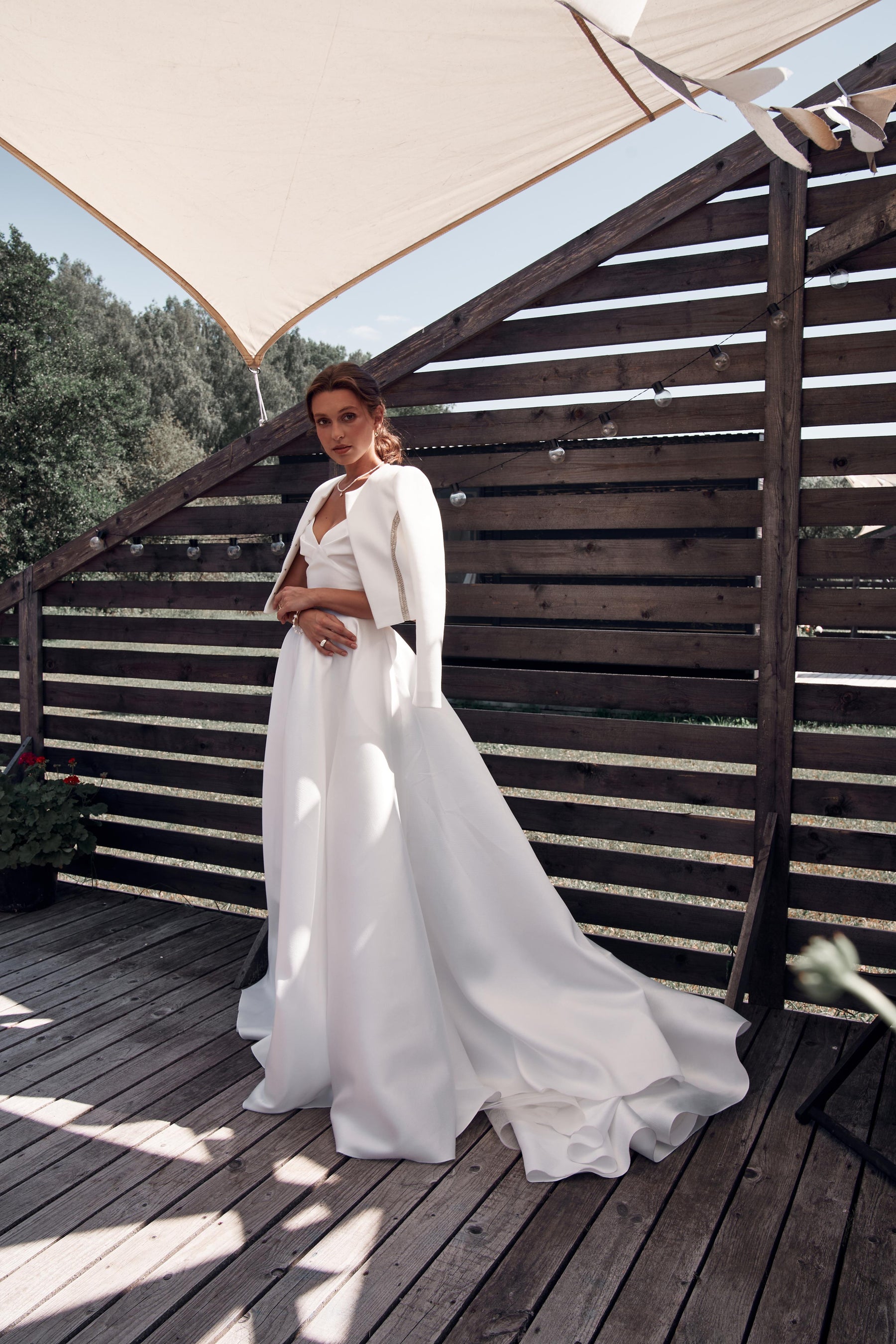 Handmade White Embroidered Jacket – Wool Cashmere Bridal Coat ...