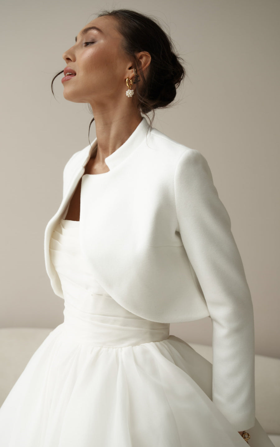 Warm bridal jacket for wedding dress – artpodium.studio